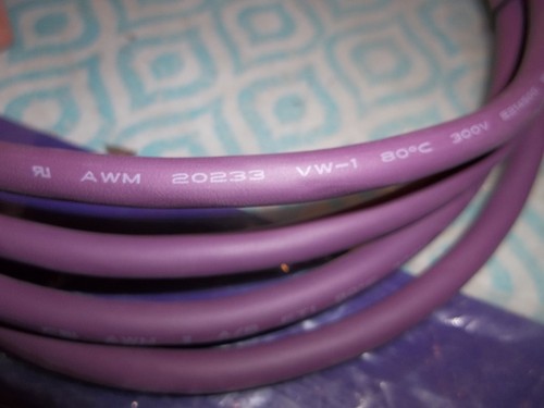 AWM 20233 VW-1 300V E214500 WL A/B FT1 +LF+ 49019000-020 SENSOR CABLE 4 ...