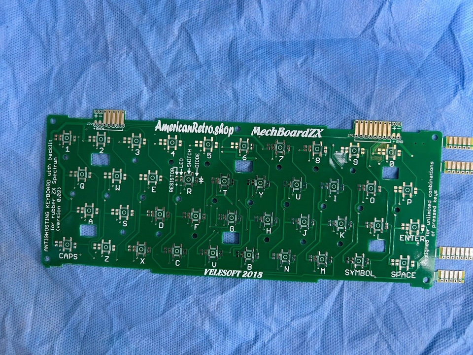 The MechBoardZX - Sinclair ZX Spectrum 16K/48K Mechanical Keyboard ...