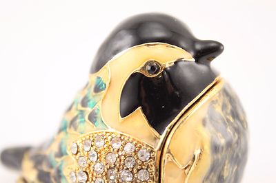 Small Bird Jewelry Trinket Box Decorative Collectible Fly Animal Cute ...