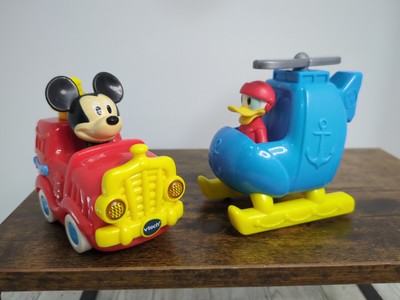 Set Of 2 Disney Cars Mickey Push And Go VTech Racer And Donald Duck Let ...