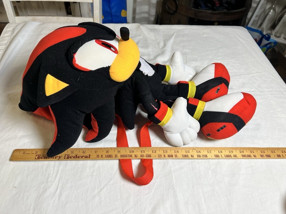 Shadow The Hedgehog 22in Big Shadow Plush Sonic video game Backpack Bag ...