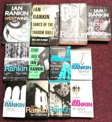 Job lot 12 books Edinburgh Detective Inspector John Rebus by Ian Rankin ...