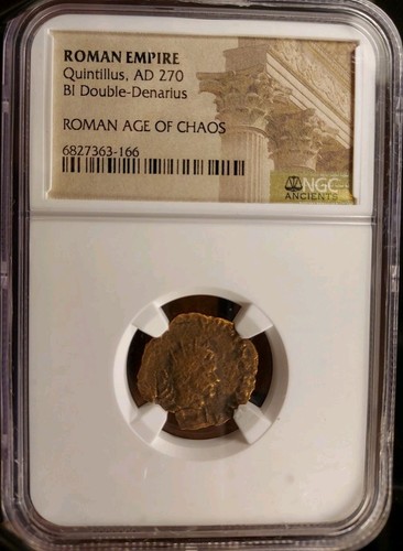 Quintillus 270 AD, Roman Empire Bi Denarius Rome Coin, NGC | eBay