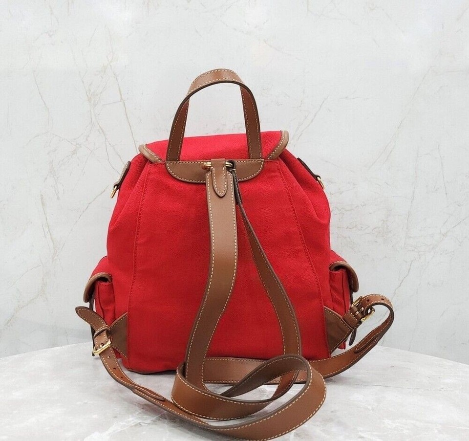 Miu Miu Canvas Logo Leather Backpack 5BZ042 151226846 | eBay