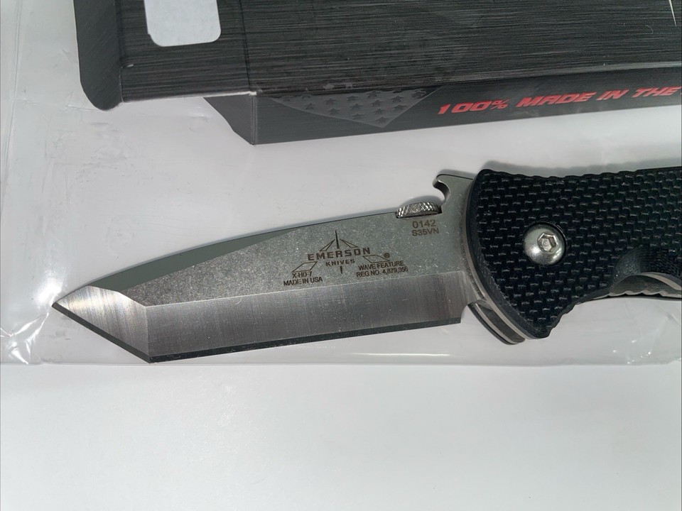 Emerson Knives - XHD-7 SF Ti Backspacer S35VN Tanto - New in Box | eBay
