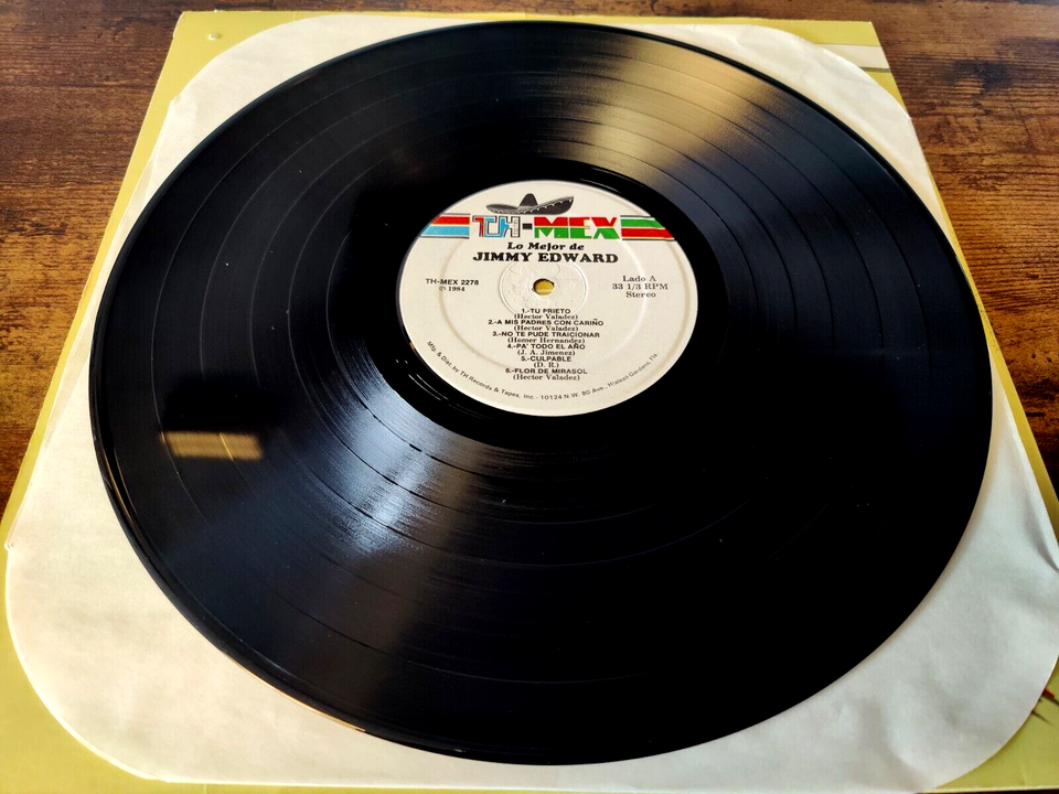 LO MEJOR DE JIMMY EDWARDS 12 EXITOS LP*1984 TH-MEX*EXCELLENT CONDITION ...