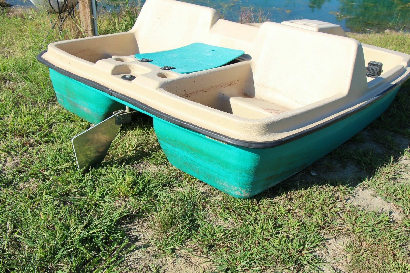 Paddle boat aluminum rudder SUN Dolphin - 3 or 5 seater - heavy duty 1/ ...