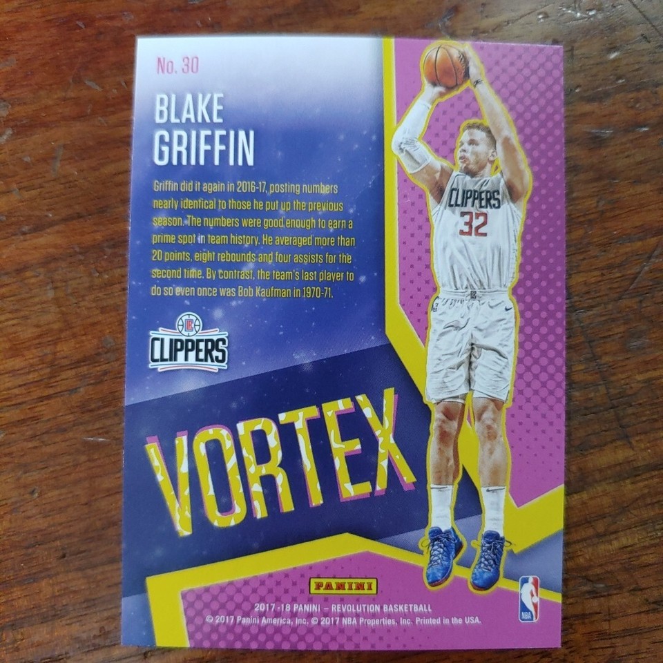 2017 PANINI REVOLUTION BASKETBALL VORTEX BLAKE GRIFFIN LOS ANGELES ...