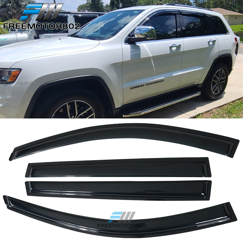 Fits 14-23 Jeep Cherokee Window Visors Rain Sun Guard Deflector | eBay