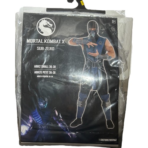 Mortal Kombat X Sub-Zero Cosplay Costume Adult Men's size SMALL 36-38 ...