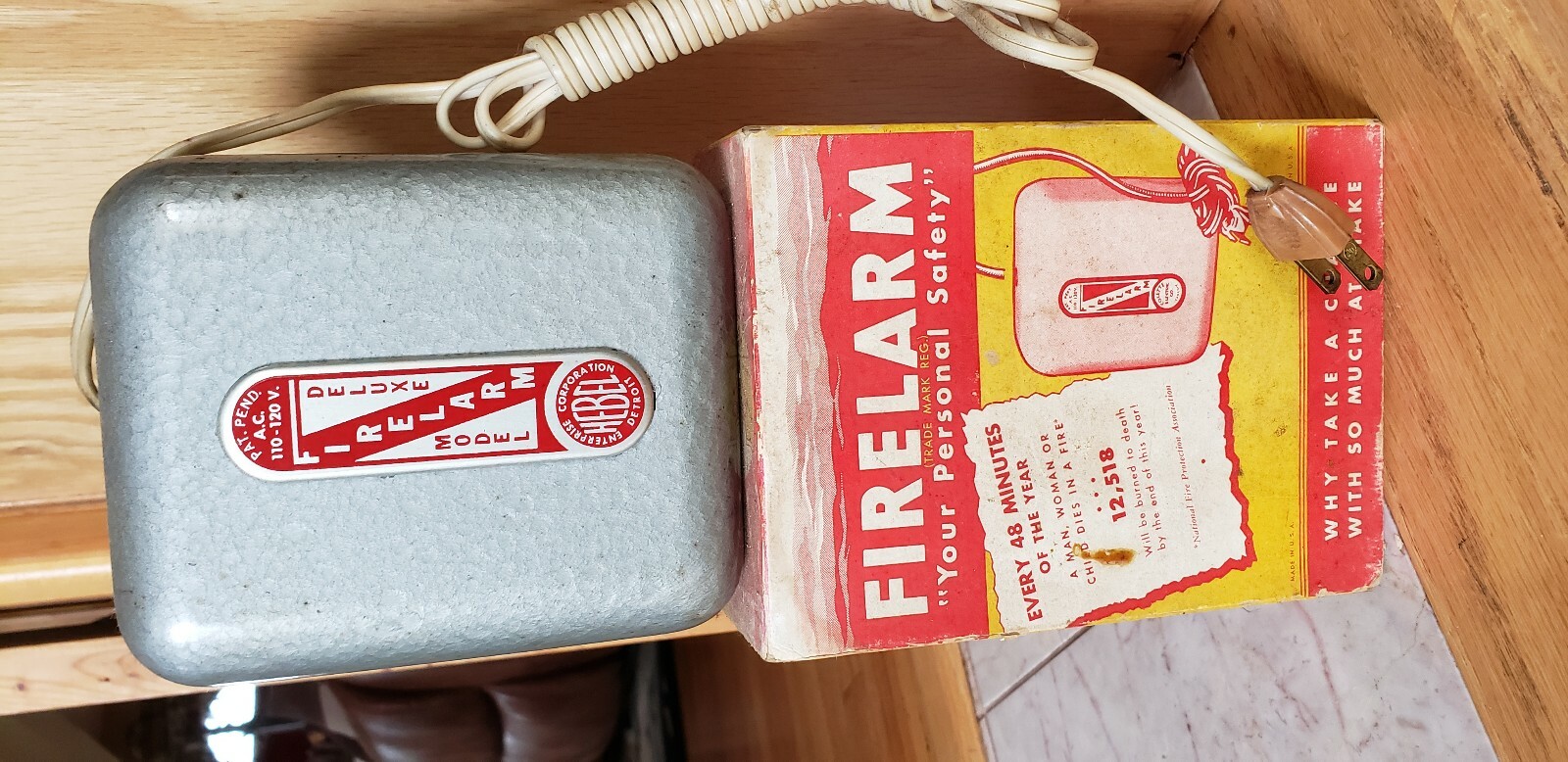 Rare Vintage 1950's Industrial Metal Box Herbel Fire Alarm Detector ...