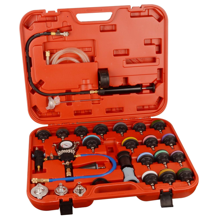 28pcs Radiator Pressure Tester & Vacuum Refill Kit for Cooling System ...