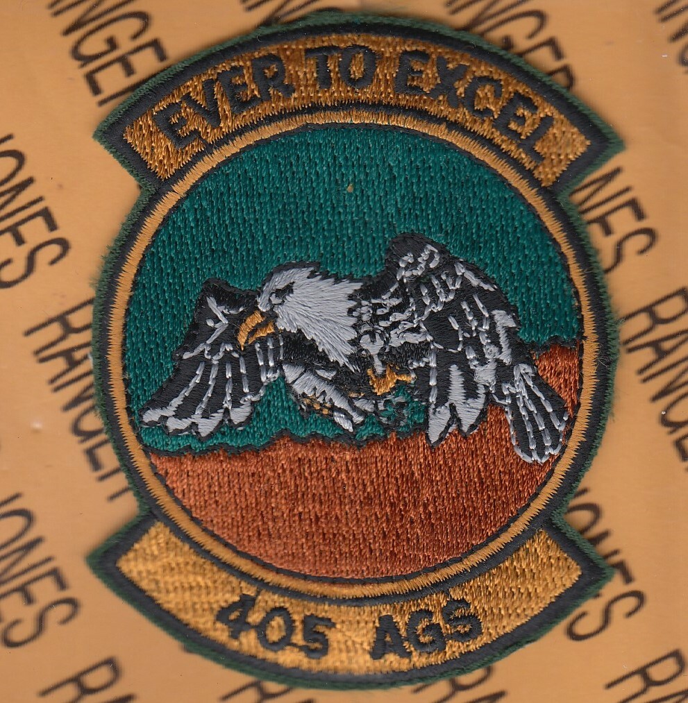 USAF Air Force 405th AGS Aircraft Generation Squadron 3.25" pocket ...