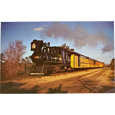 Vintage Postcard train, Edaville Railroad, South Carver, Massachusetts ...