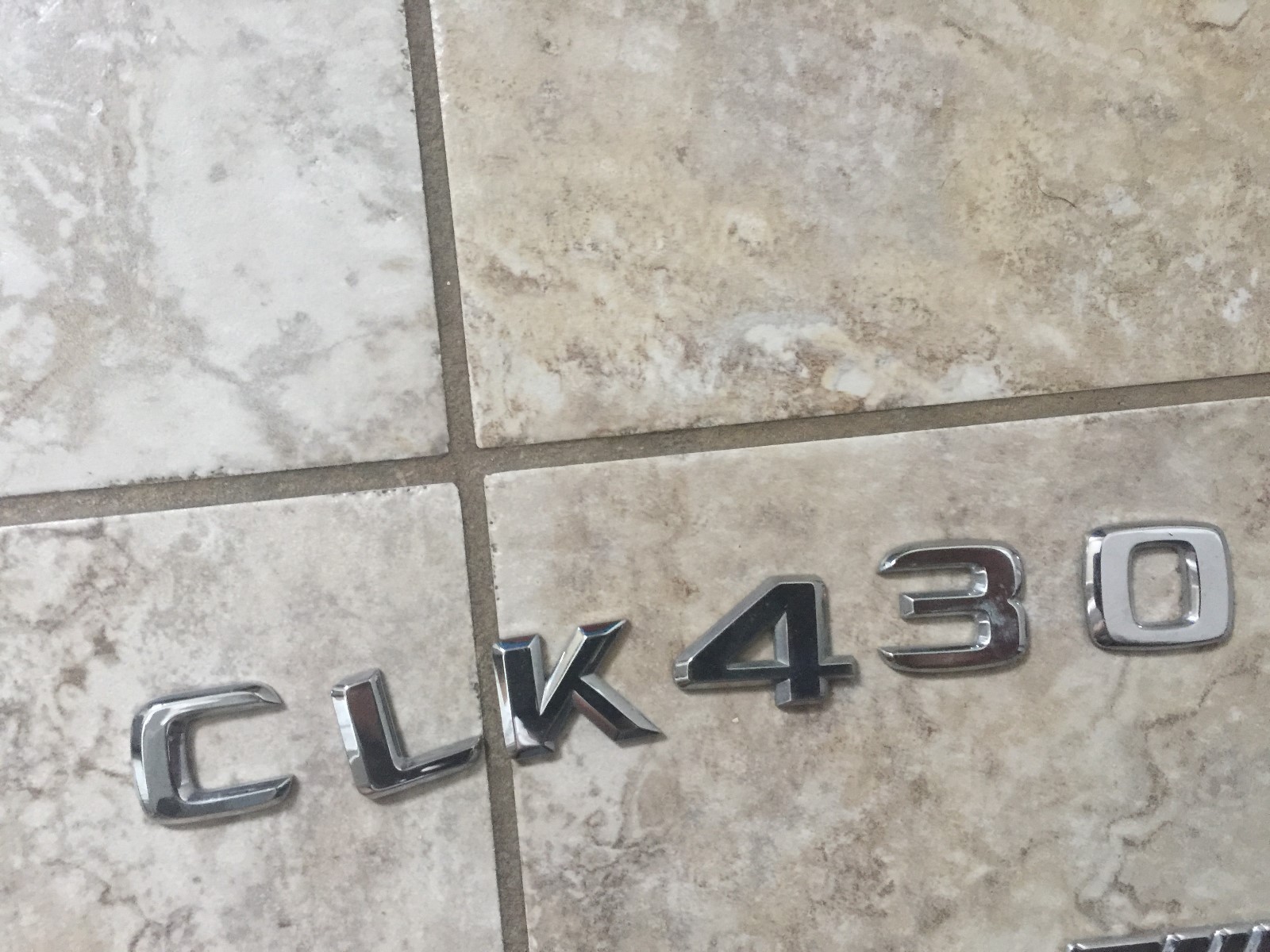 1999-2002 Mercedes-Benz original OEM W208 CLK430 trunk badge logo decal ...