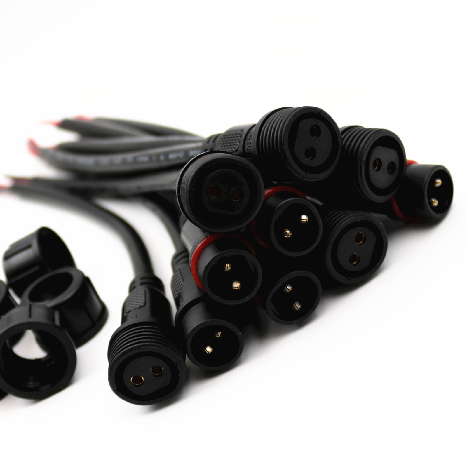 5Pairs IP65 2 Pin 18AWG LED Strips Male Female Waterproof Wire Cable ...