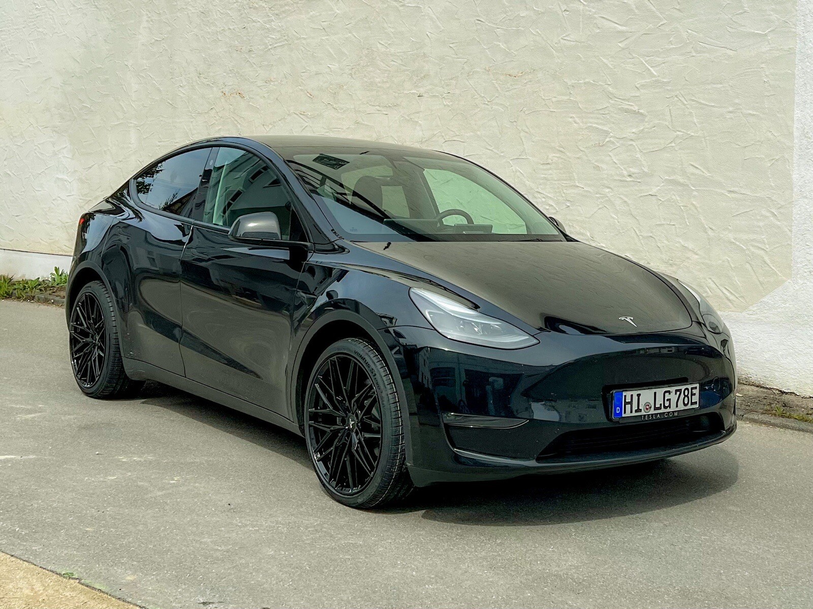 Alufelgen MSW 50 4 Felgen Tesla AWD Model Y 9,5 + 10,5x21 Schwarz Glanz ...