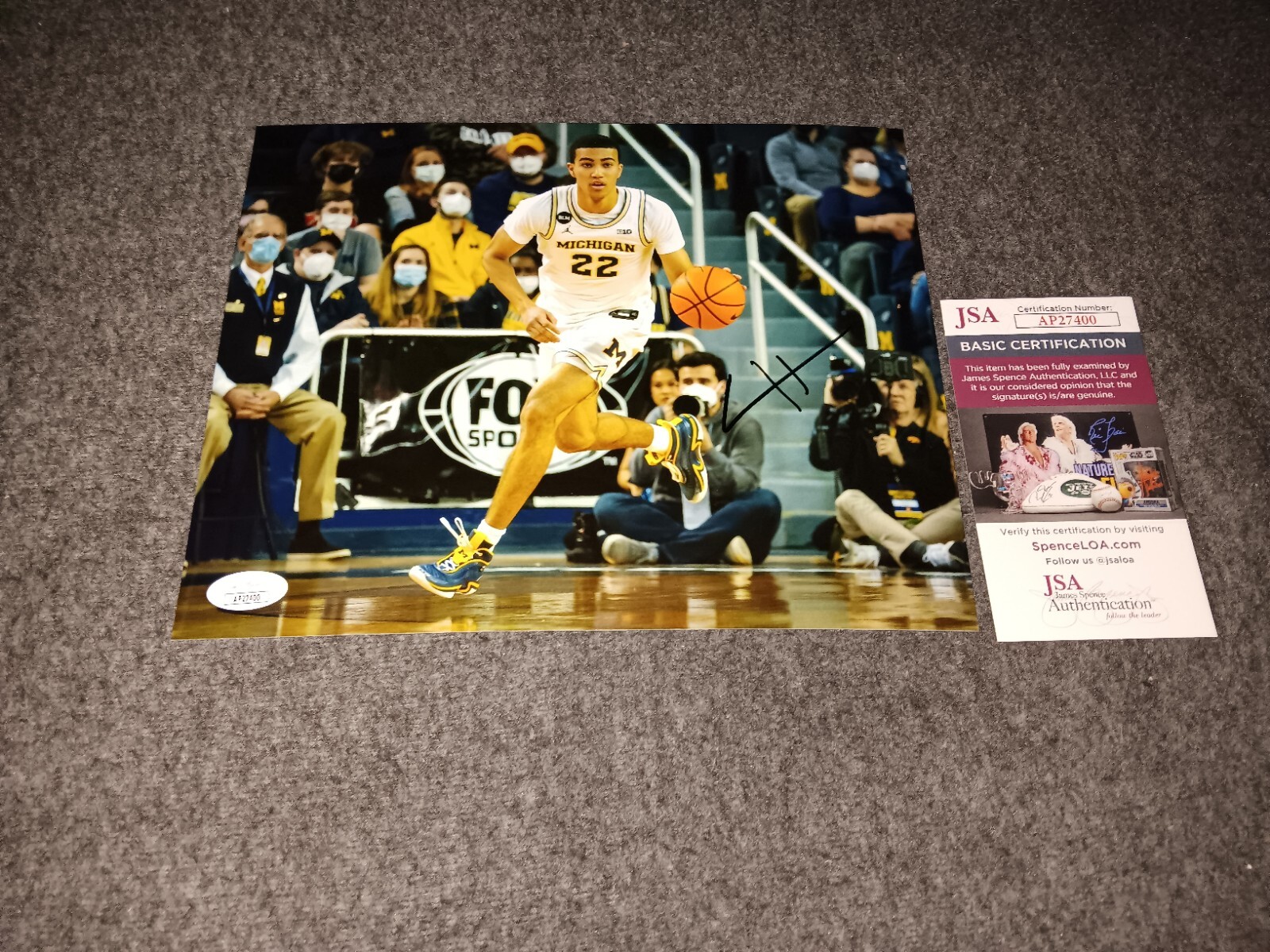 Caleb Houston Signed 8x10 Jsa Michigan Wolverines Orlando Magic | eBay