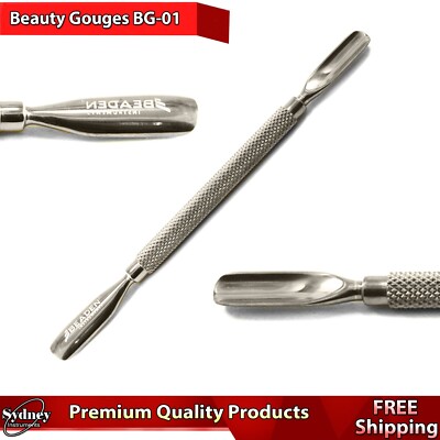 Cuticle Nail Pusher Remover Manicure Nails Beauty Gouges Double Ended ...