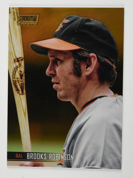 2021 Topps Stadium Club Chrome - Gold Refractor #115 Brooks Robinson ...