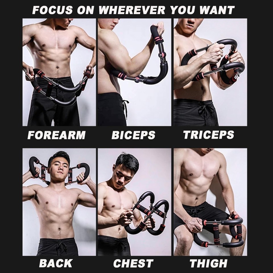 U-Shaped Arm Exerciser Bicep Blaster - Chest Workout Equipment Bicep ...