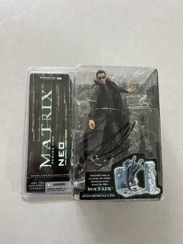 Keanu Reeves signed autographed Neo Matrix Figurine Series One Beckett ...