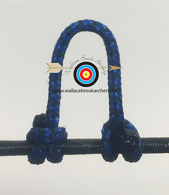 3 Pack-Speckled Blue/Black Archery Release Bow String D Loop Bowstring ...