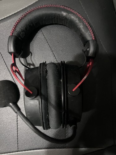 HyperX Cloud Alpha Black-Red Gaming Headset - WORKING USED NEEDS NEW ...
