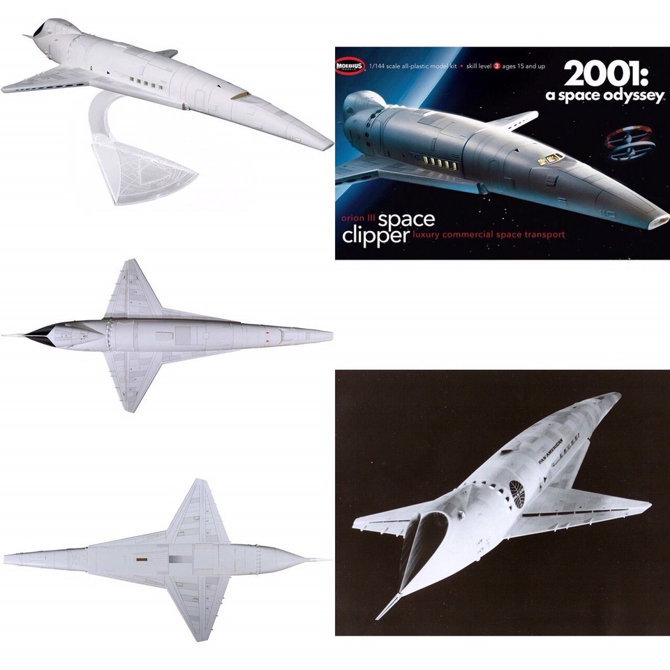 2001: A Space Odyssey Space Clipper Orion 1/160 Model Kit SEALED ...