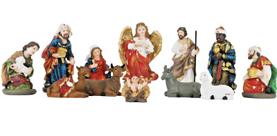 13 Pcs Christmas 5" Nativity Scene Nacimiento De Navidad Set Completo ...