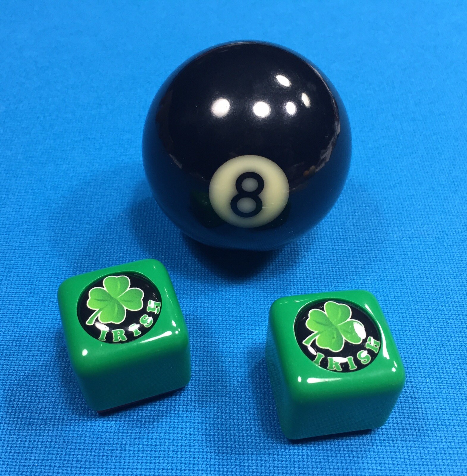 ( 2 ) NEW Billiard Pool Cue Chalk Holders Irish Design Chalker's Green ...