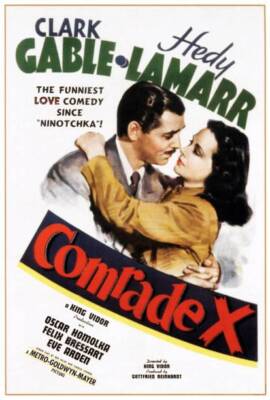 Comrade X poster Clark Gable Hedy Lamarr 1940 Old Movie Photo | eBay