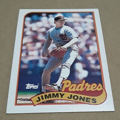 1989 Topps Jimmy Jones San Diego Padres Baseball Card | eBay