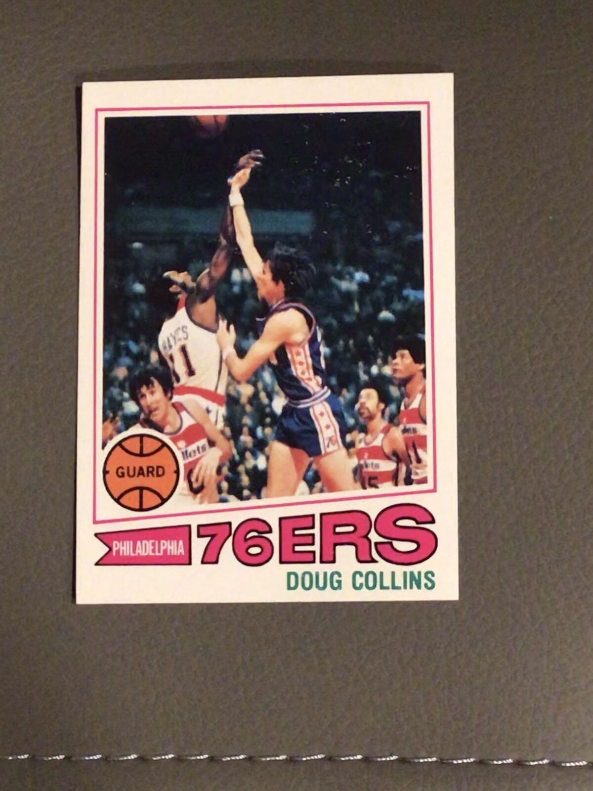 PHILADELPHIA 76ERS 1977 TOPPS DOUG COLLINS BASKETBALL CARD NEAR MINT ...