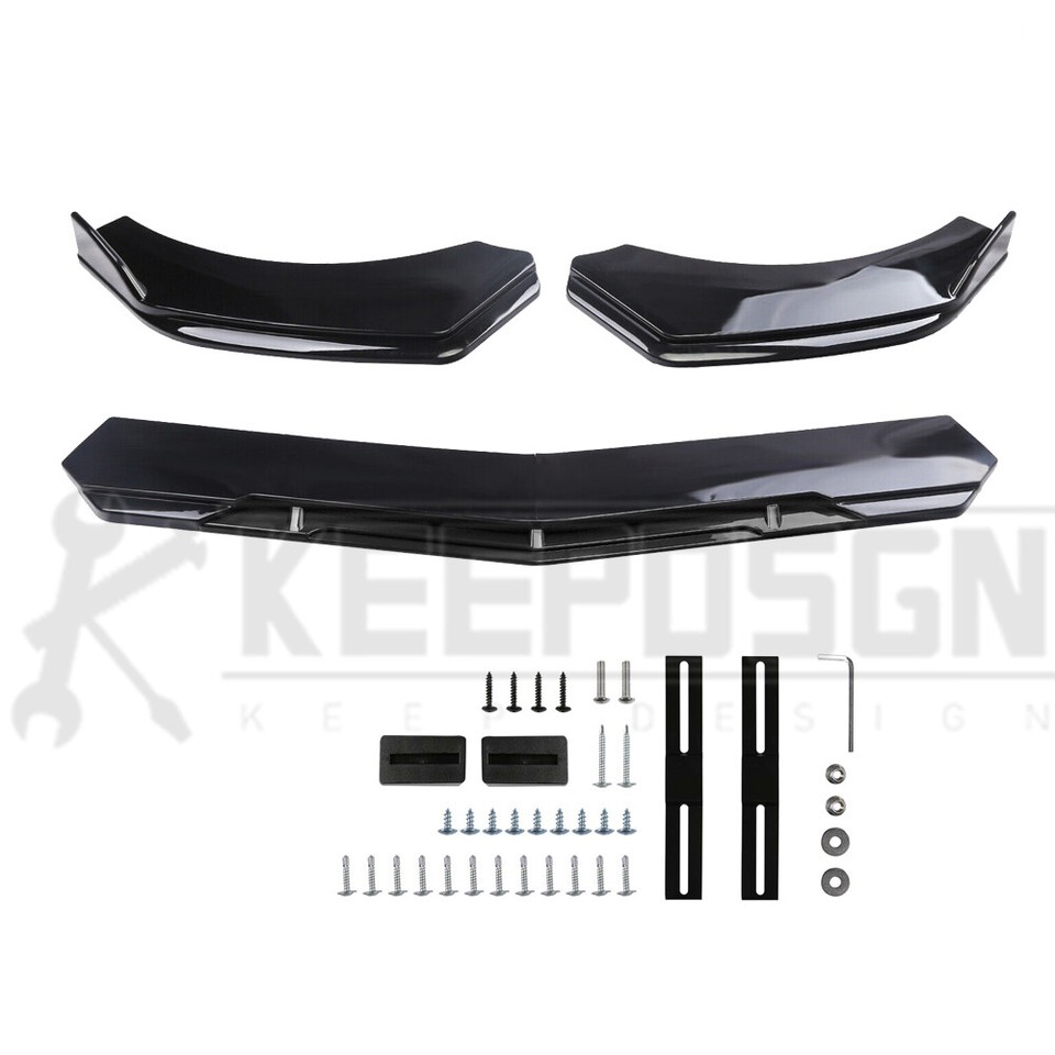 For Subaru Forester XT STI SF5 Glossy Front Bumper Lip Splitter Body ...