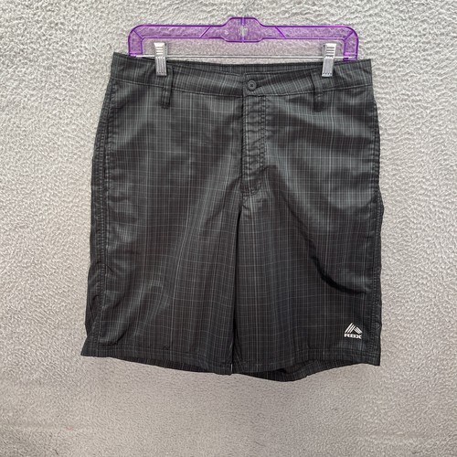 RBX Shorts Mens 32 Black Gray Plaid Performance X Dri Golf Golfing ...