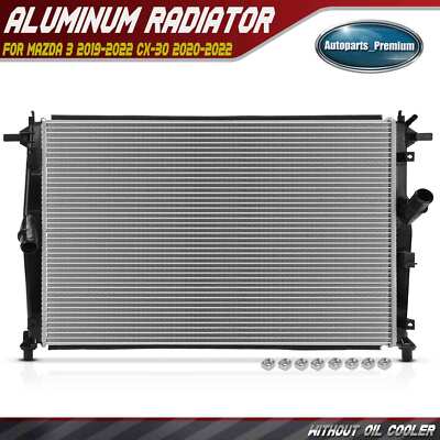 Radiator for Mazda 3 2019-2022 CX-30 2020-2022 L4 2.0L L4 2.5L Plastic ...