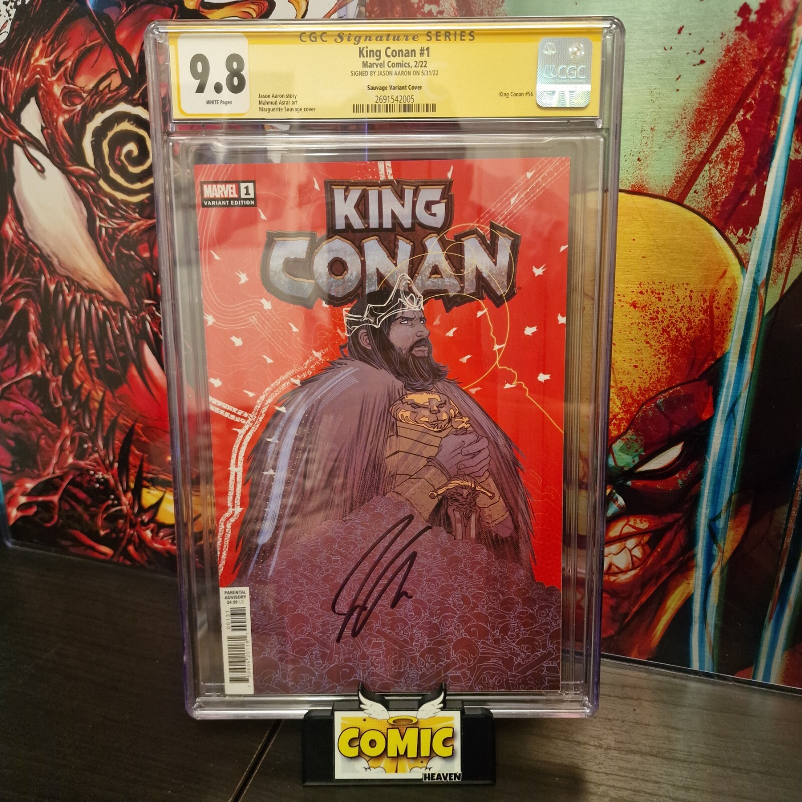 King Conan #1 CGC SS 9.8 Sauvage Variant Signed By Jason Aaron 2022 | eBay