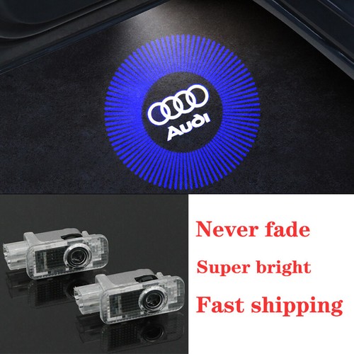 2Pcs LED HD Door Laser Courtesy Ghost Shadow Lights For Audi Q5 R8 RS3 ...