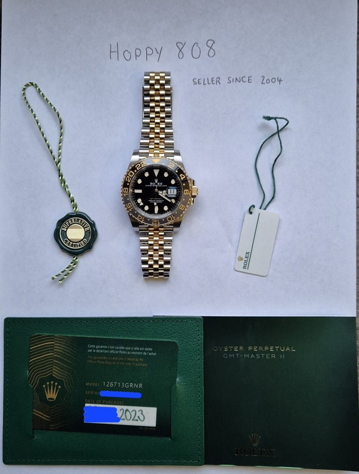 Rolex GMT Master 2 Reference 126713GRNR Zombie Jubilee 2023 | eBay UK