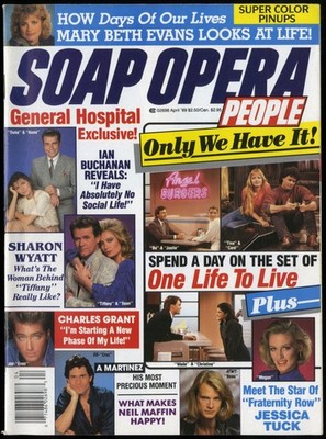 APRIL 1989 SOAP OPERA PEOPLE MAGAZINE, GENERAL HOSPITAL EXCLUSIVE ...