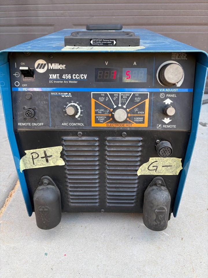 Miller XMT 456 CC/CV 450A DC Inverter Multiprocessor Welder Power ...