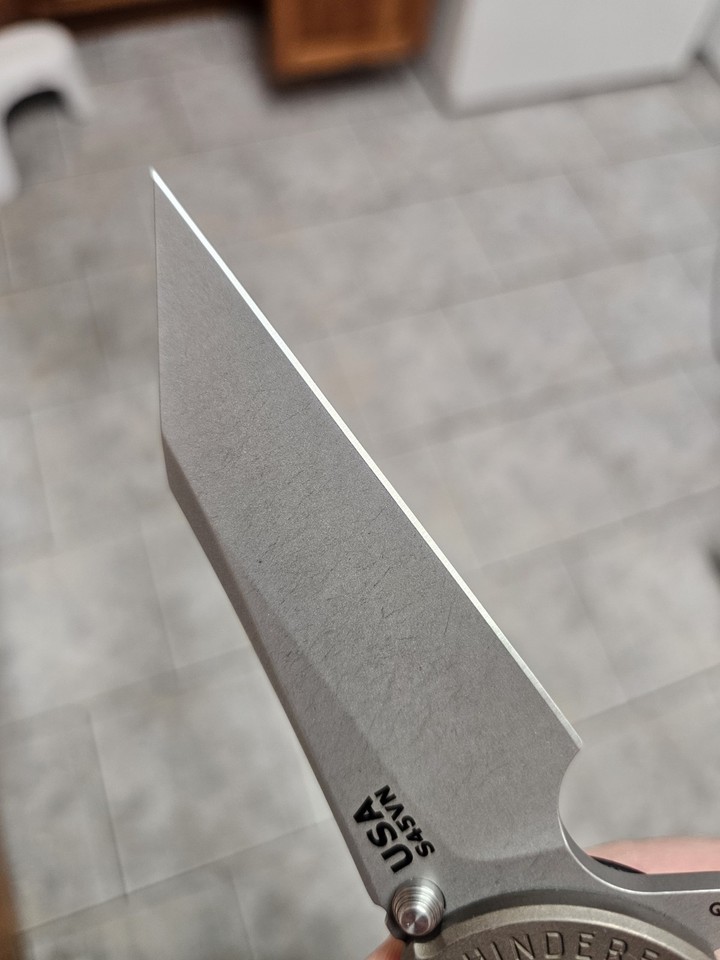 Rick Hinderer Knives XM 24 Wharncliffe Skinny S45VN Battle Bronze Black ...