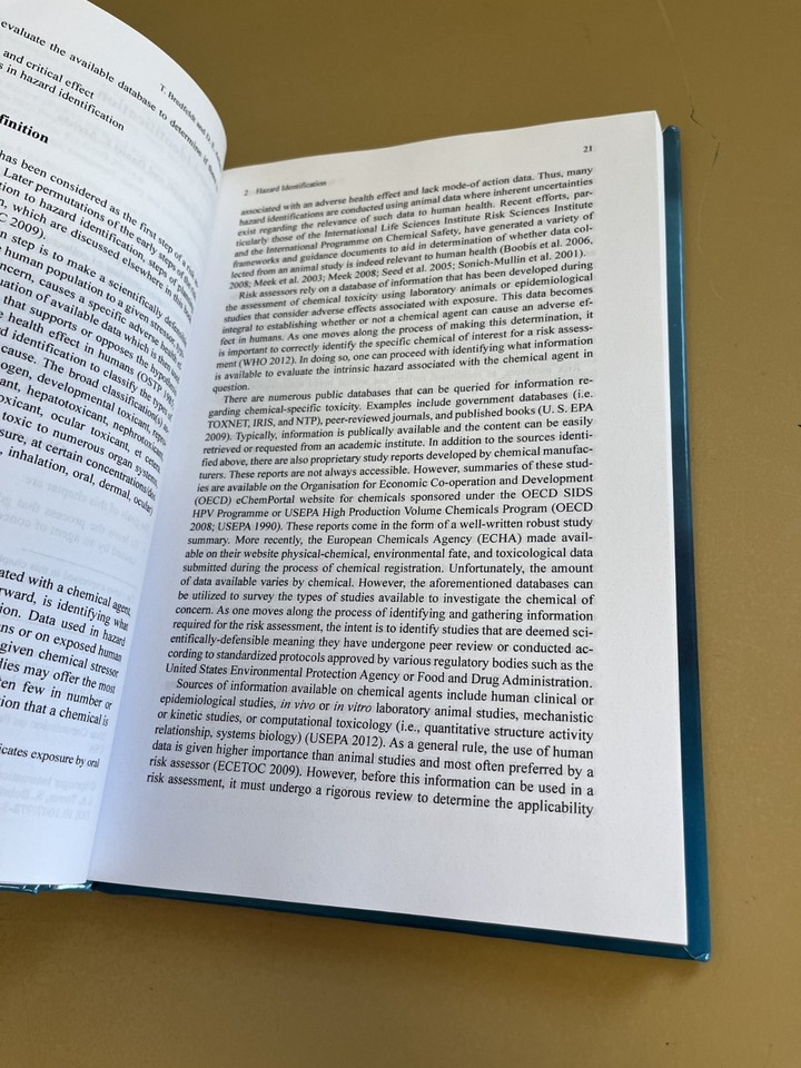 Toxicological Risk Assessment for Beginners by Torres & Bobst, Editors ...