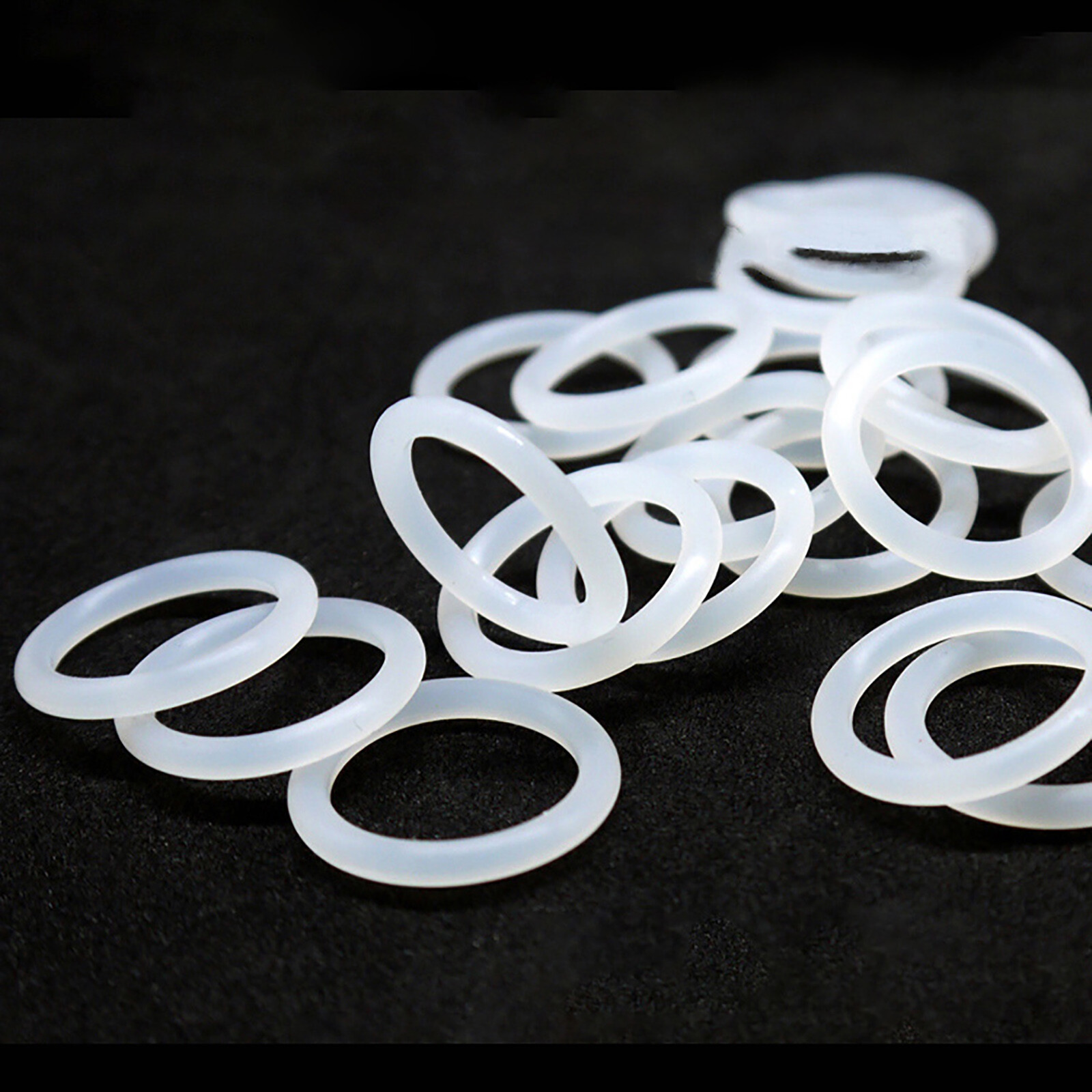 4mm Wire Diameter, Food Grade Silicone O-Ring, 15mm-75mm OD, White O ...