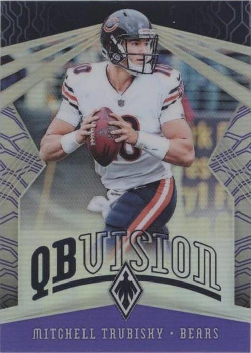 2018 Panini Phoenix - Qb Vision Mitchell Trubisky #22 Purple /75 for ...