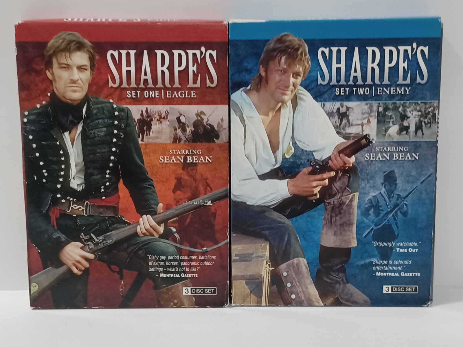 Sharpes DVD Set 1 & 2 - Enemy - 6 Set DVD - Sean Bean Honour Gold MINT ...