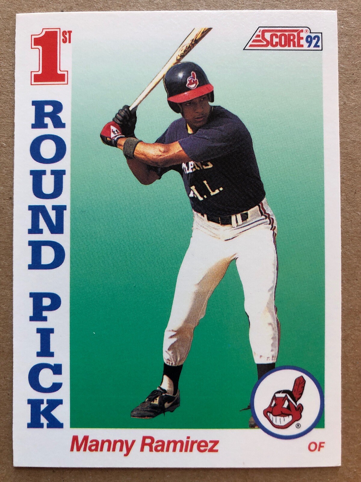 1992 Score #800 Manny Ramirez Rookie RC Baseball Card Cleveland Indians ...