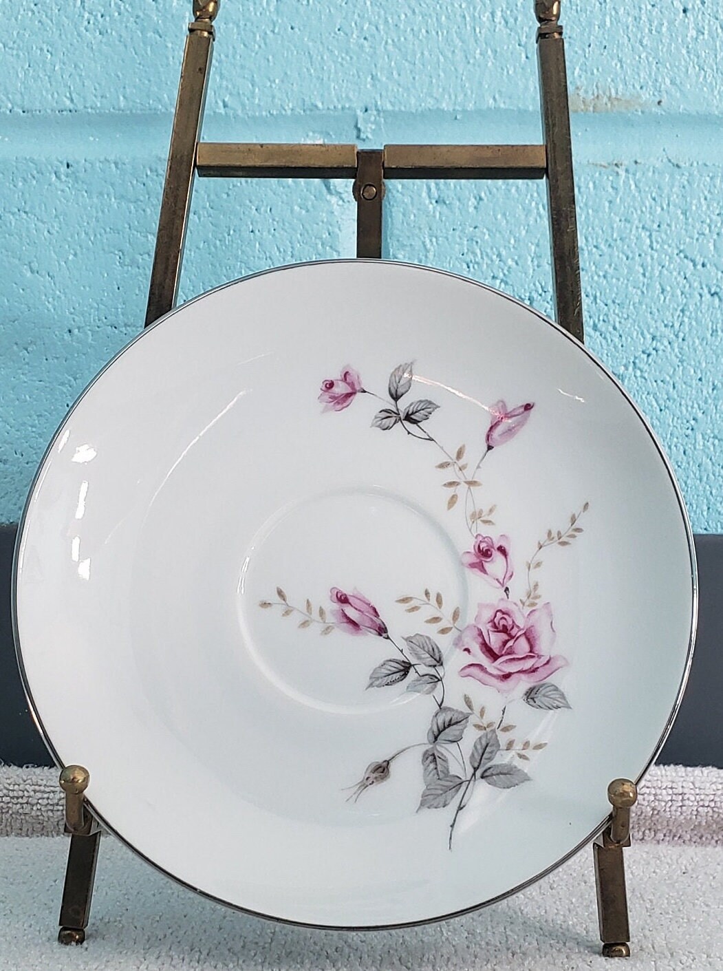 Castlecourt Rose Glow Chinaware Dinner/Salad/desert plate set made in ...