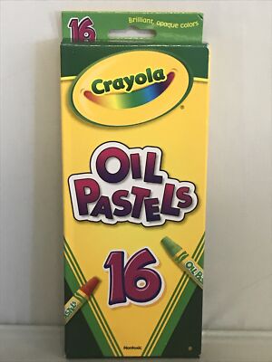 Crayola Oil Pastels 16 Brilliant Opaque Colors, Hexagonal Shape | eBay